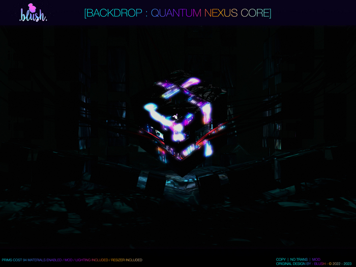 Second Life Marketplace - BLUSH [Backdrop - Quantum Nexus Core]